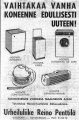 56-vuotiaan Vuosaari-lehden vanhoja mainoksia - Vuosaari